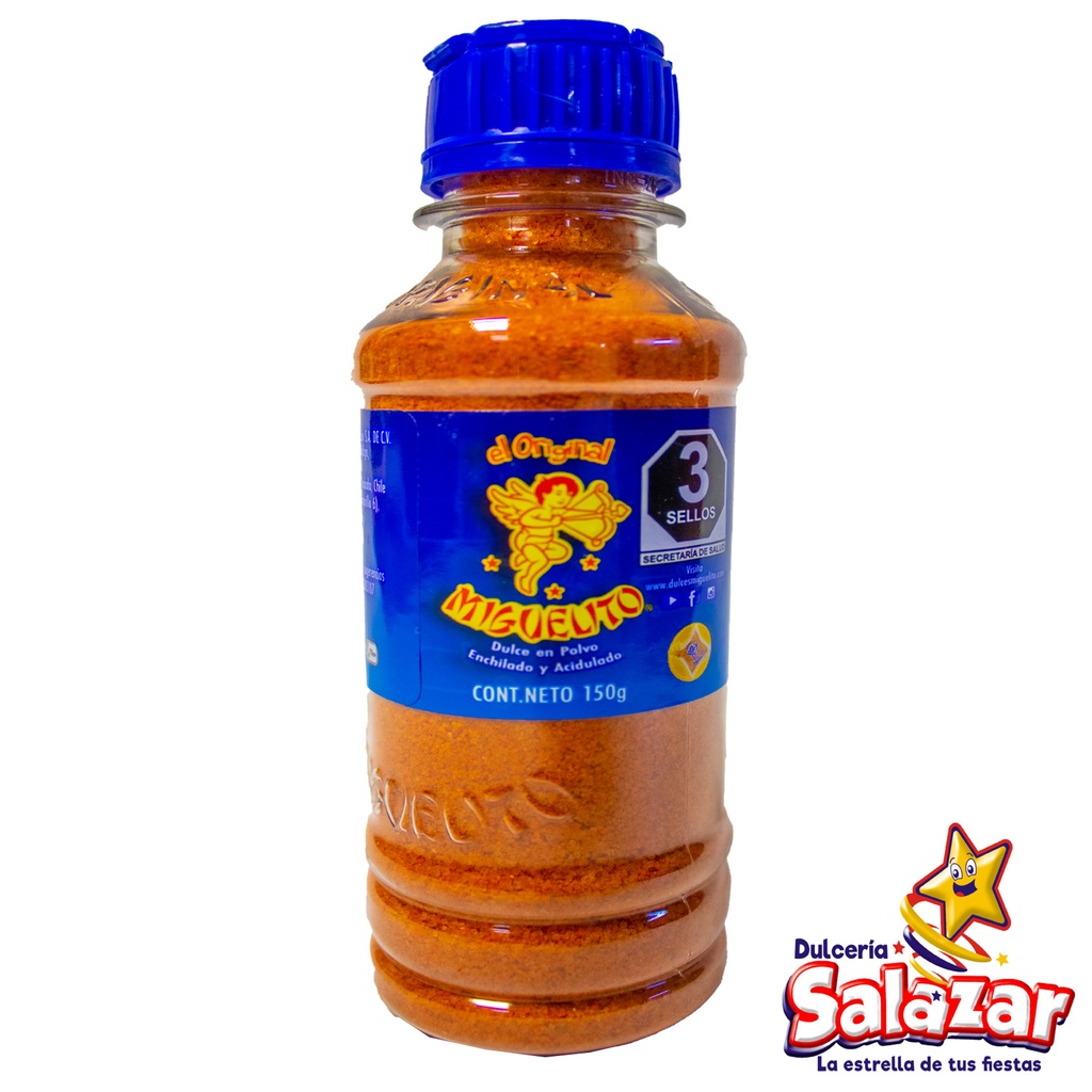 MIGUELITO CHAMOY POLVO BOTELLA -BOT.150G- "C/24/1" | Dulceria Salazar