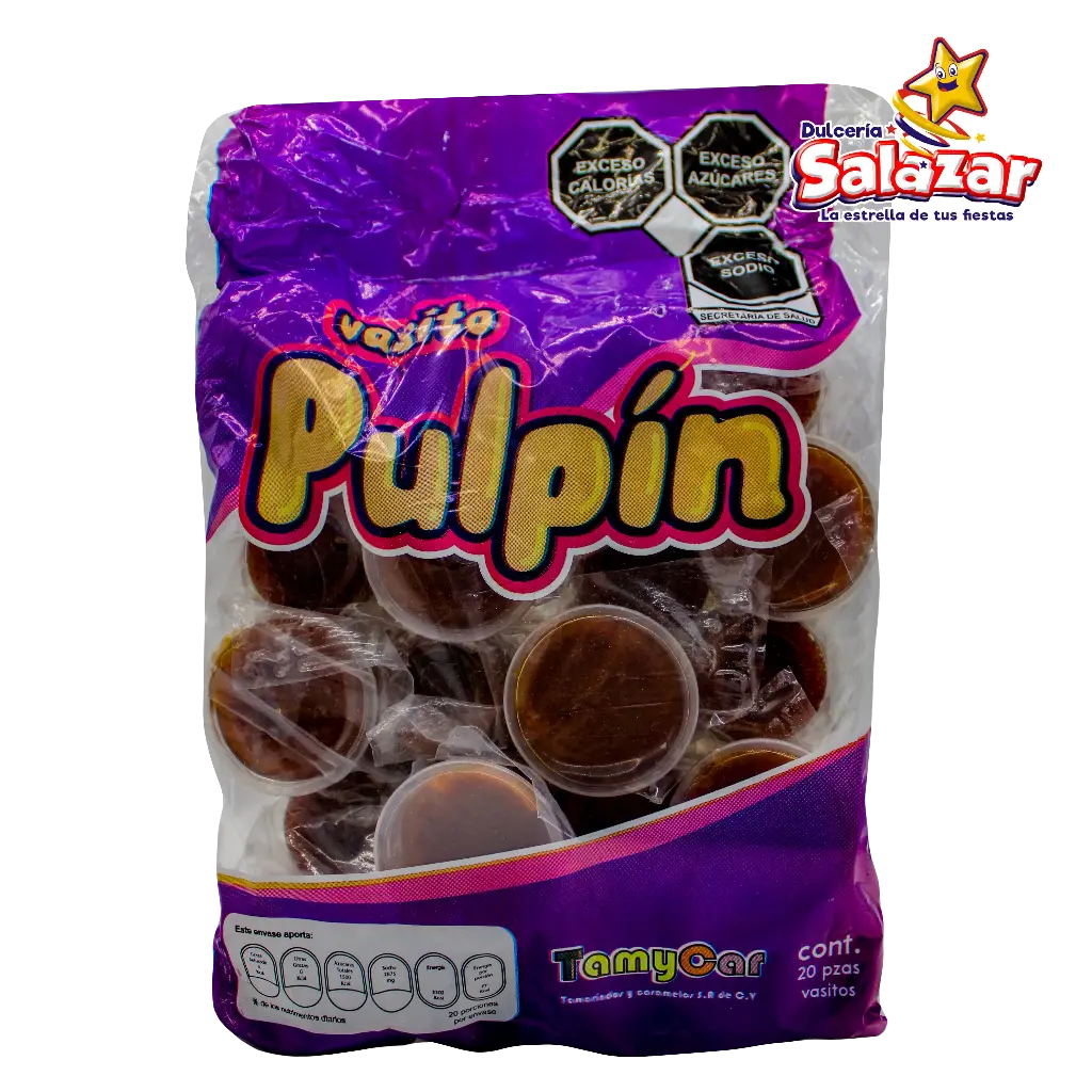 TAMARINDO VASO PULPIN DE TAMARINDO -B.600G- "C/16/20" | Dulceria Salazar