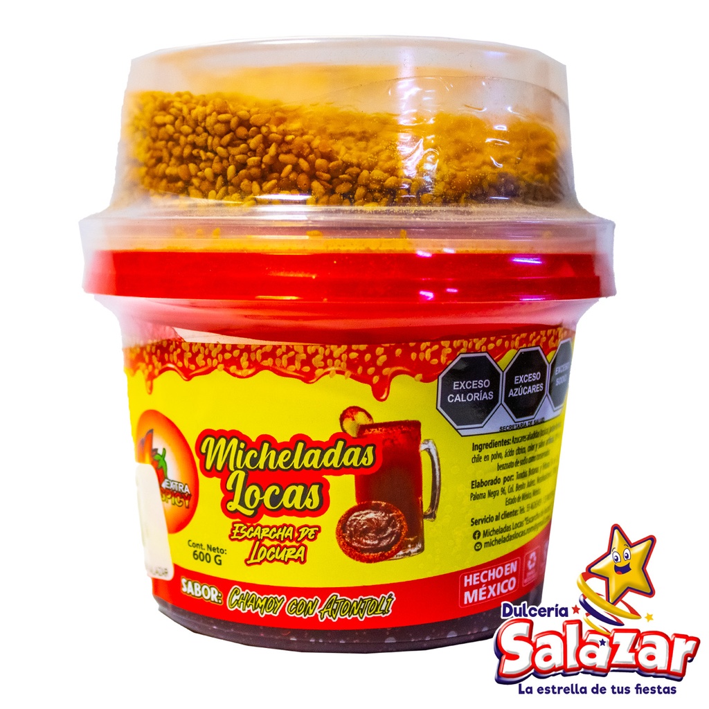 MICHELADAS LOCAS CHAMOY C/AJONJOLI -BOT.600G- "C/12/1" (copia ...