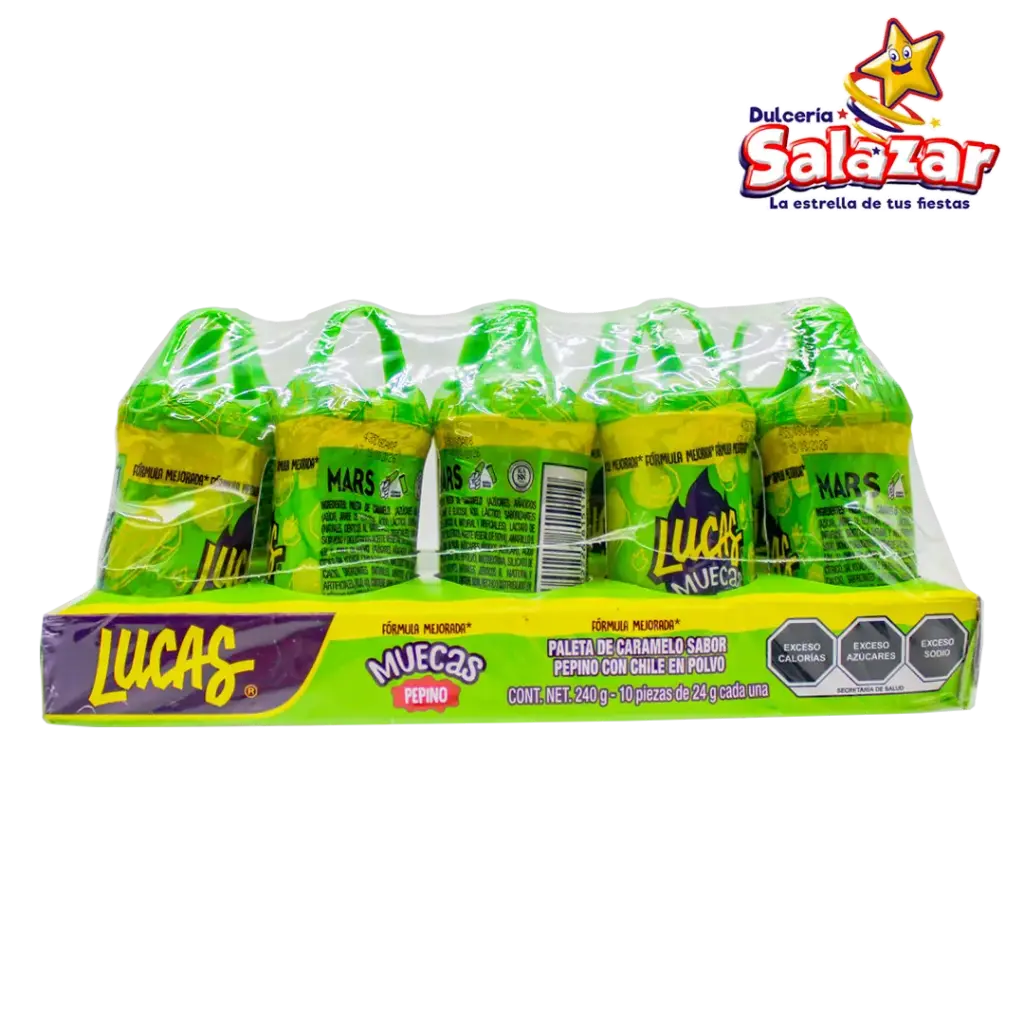 PALETA MUECAS PIKA PEPINO LUCAS -D.240G- "C/24/10" (copia) | Dulceria ...